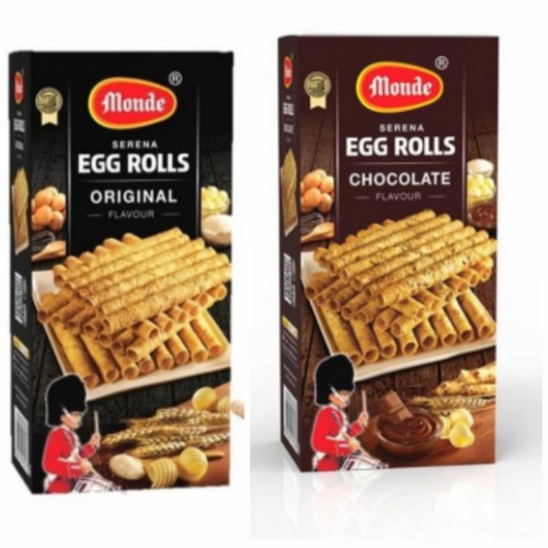 Monde Eggroll Biscuit Snacks 168 Gr & 70 Gr Original Flavor, Chocolate ...