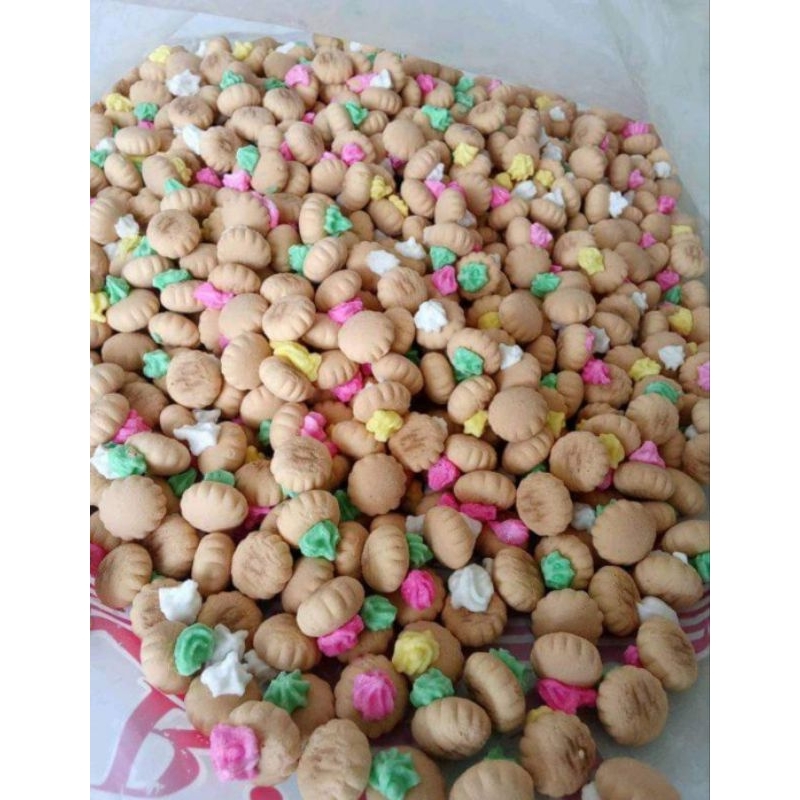 Gem rose flower biscuits, old school snack udel cake 200g | Shopee ...