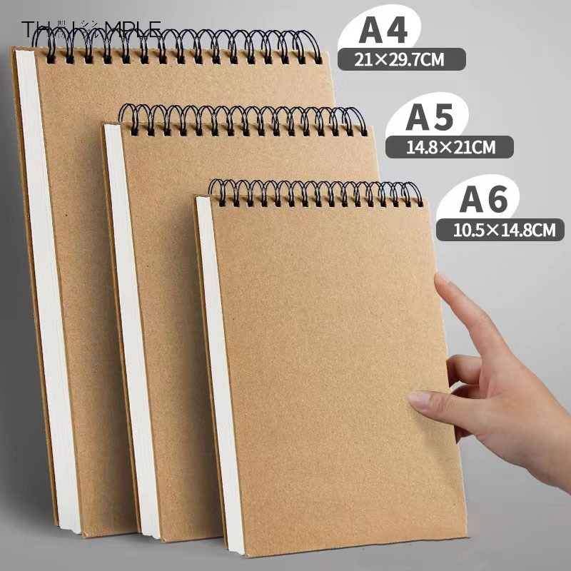 Drawing book A4-A5-A6/sketchbook A4/sketchbook 30 SHEETS Vintage Aesthetic Sketch Cover Craft ...