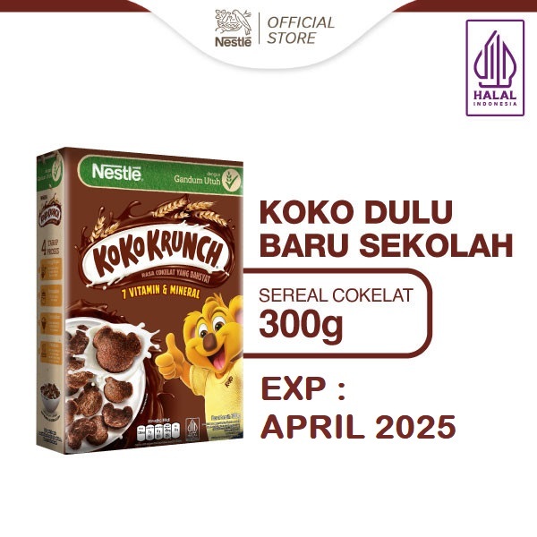Koko KRUNCH Chocolate Wheat Cereal Box Packaging 300 gr Breakfast ...