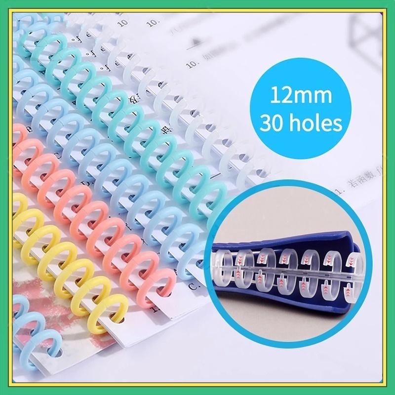 30 Hole Plastic Binder Plastic Binder/30 Hole Spiral Plastic Ring ...