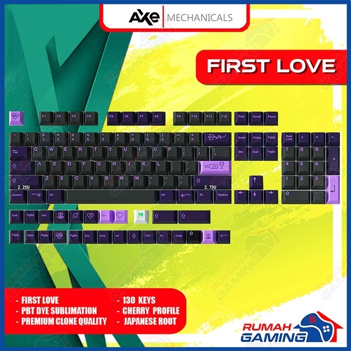 Keycap - KEYCAPS - CHERRY - FIRST LOVE - PBT DYE SUB | Shopee Singapore