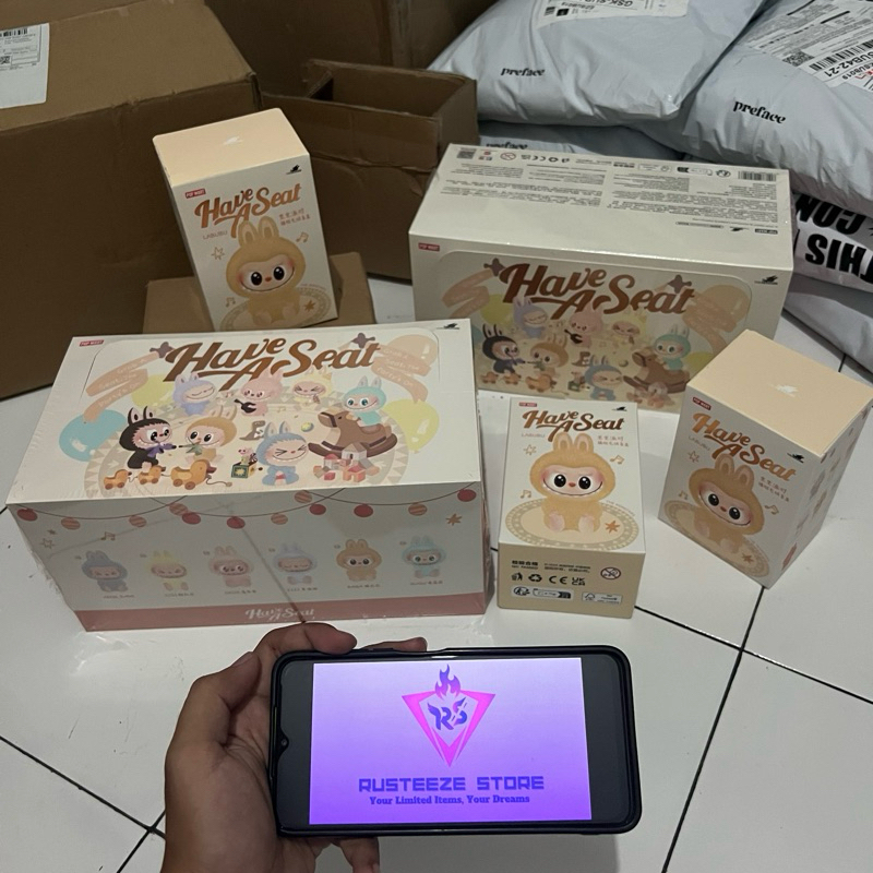 [ORIGINAL 100%] LABUBU POP MART Have A Seat | Labubu Angel In Cloud ...