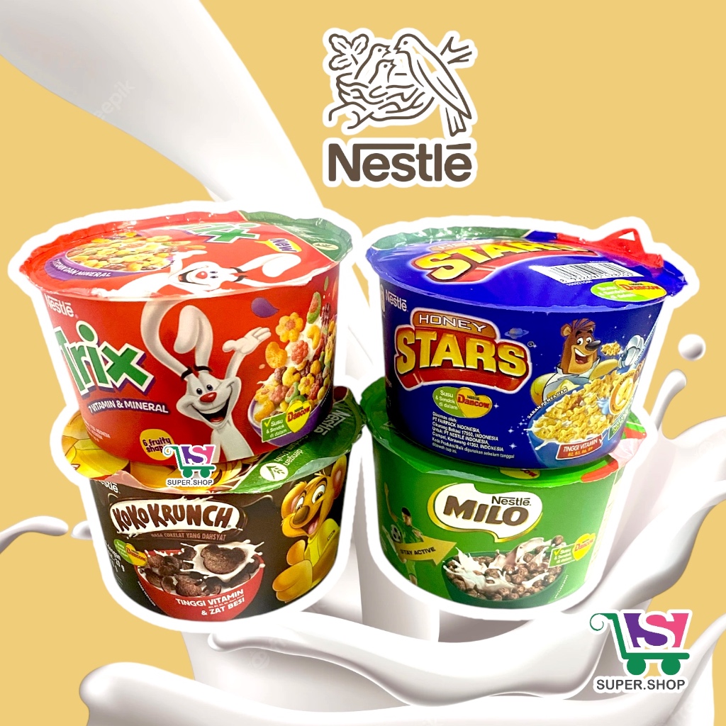 Nestle Milo / Koko Krunch / Honey Star / Trix Cereal Cup Combo Pack ...