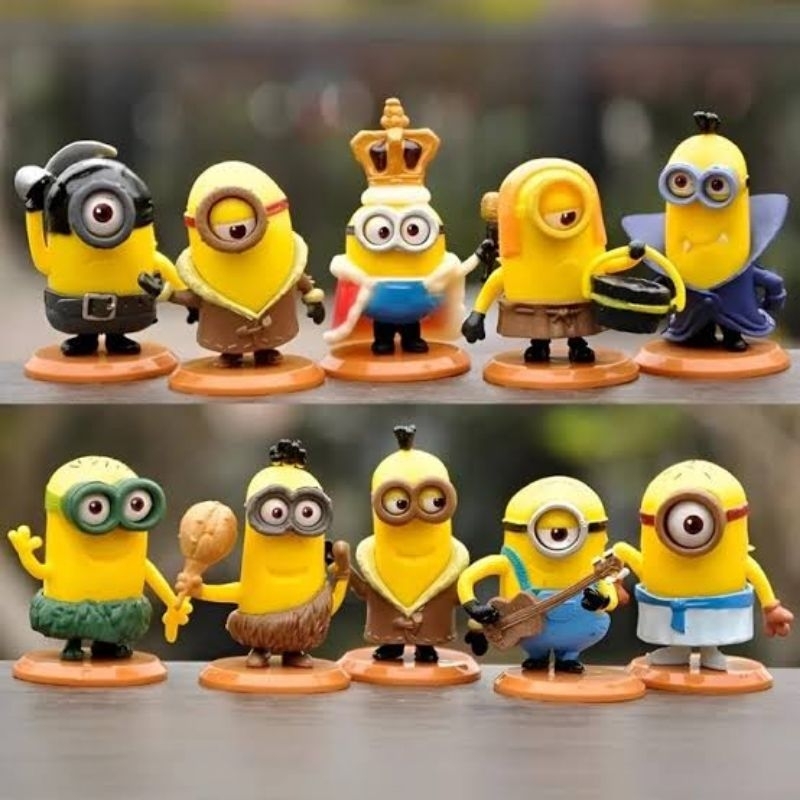 Despicable Me Minion Figure Toy Package for Children's Birthday Cake ...