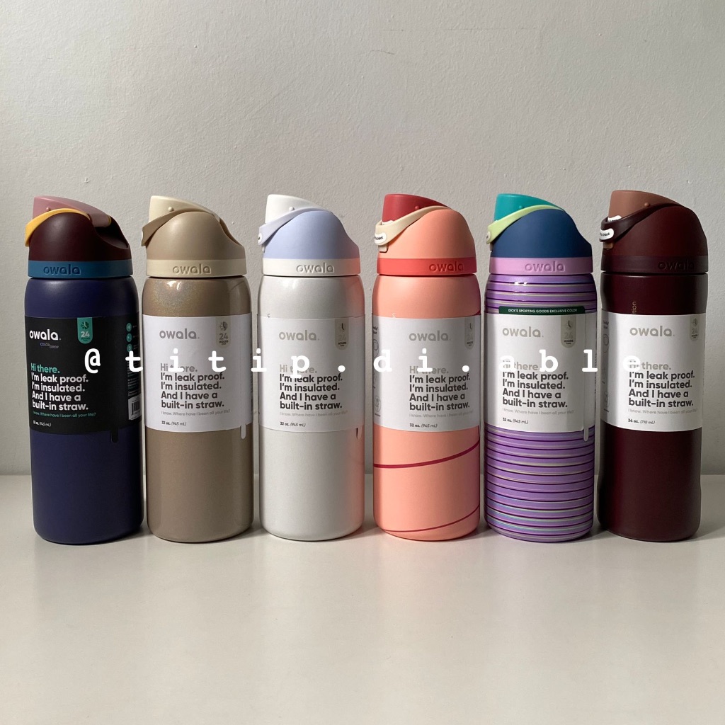 Owala FreeSip Color Drop / So Eggstra / Technicolor / Snow Globe ...