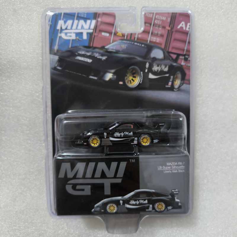 Mini GT 785 MIJO LBWK MAZDA RX7 LB SUPER SILHOUETTE LIBERTY WALK BLACK ...