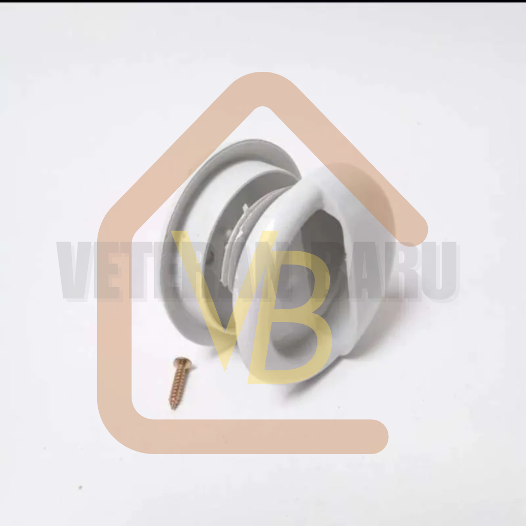 Round PVC Plastic Bathroom Door Pull / Toilet Bathroom Door Hole Cover ...