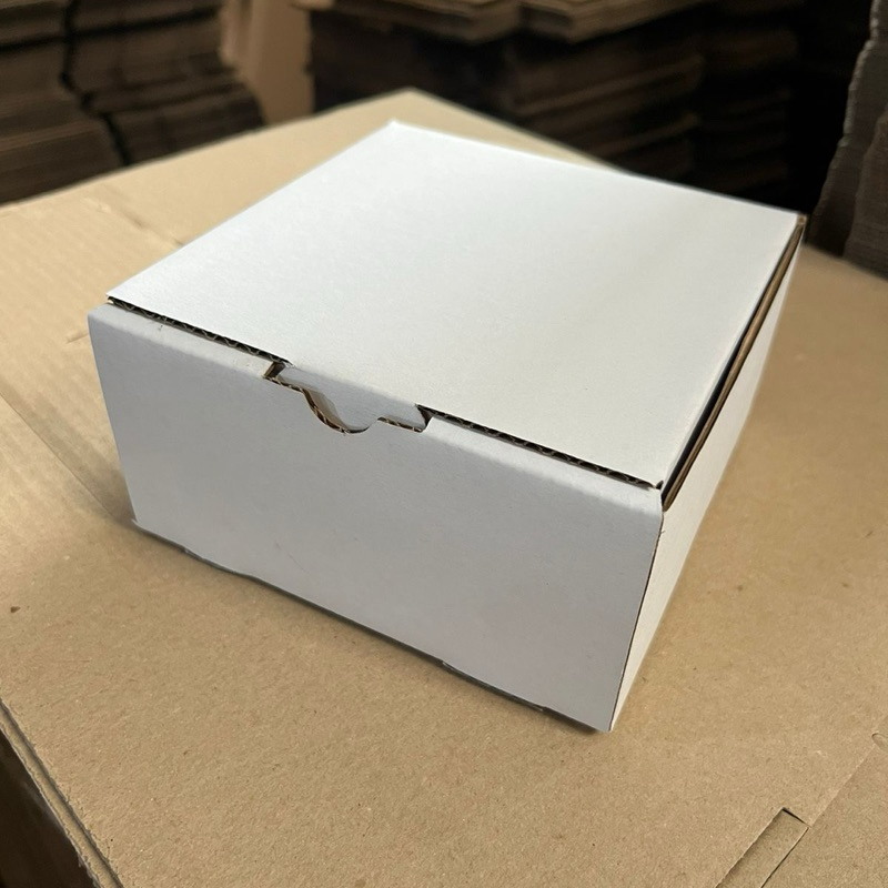 PUTIH 15x15x7.5 cm white pizza model box cardboard box white kraft ...
