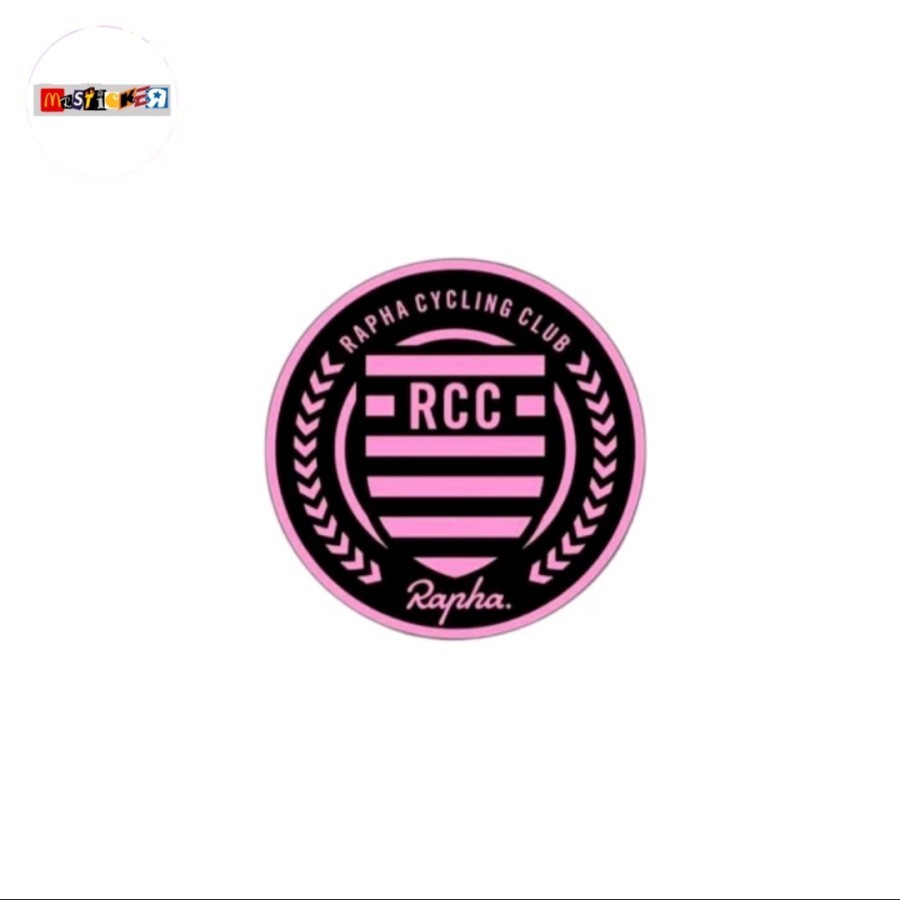 Rcc Rapha Cycling Club sticker with rounded logo cyclist sticker | Shopee Singapore