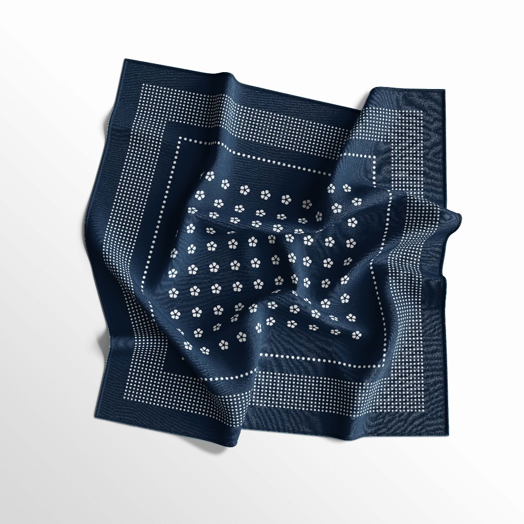 CAPITAL - Japanese cherry blossom motif bandana scarf print art ...