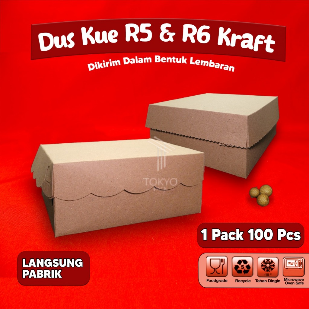 Kraft Snack Box R5 & R6 275gsm Lace Cake Box | Shopee Singapore