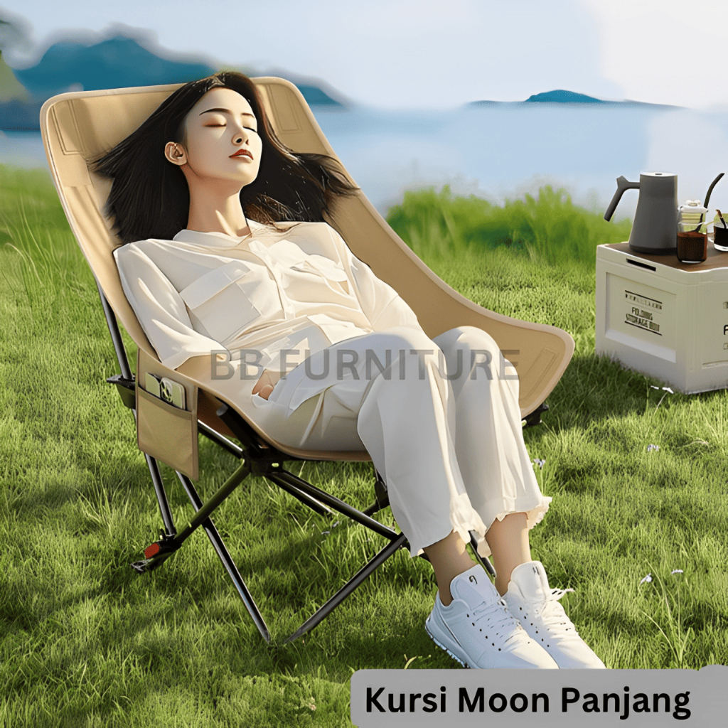Half Reclining Folding Chair Two-Function Camping Chair Sitting and ...