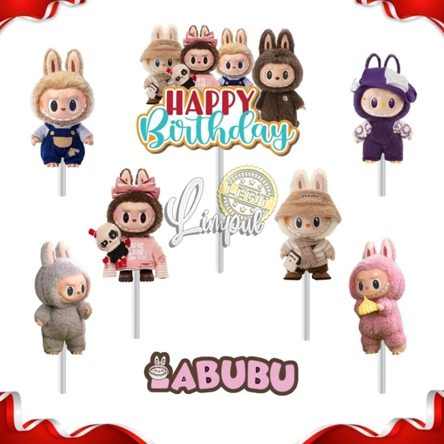 Labubu Cake Topper | Labubu Character Cake Topper | Birthday Tart ...