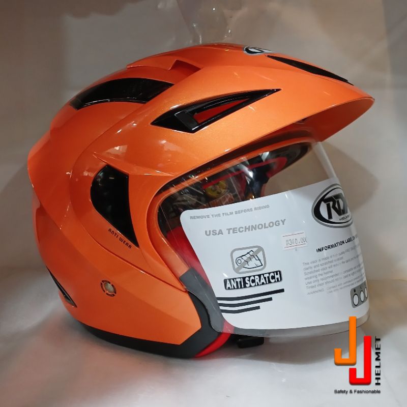 Rdx Venom Helmet (Double Visor) (Anti Theft Steel Built In Sling ...