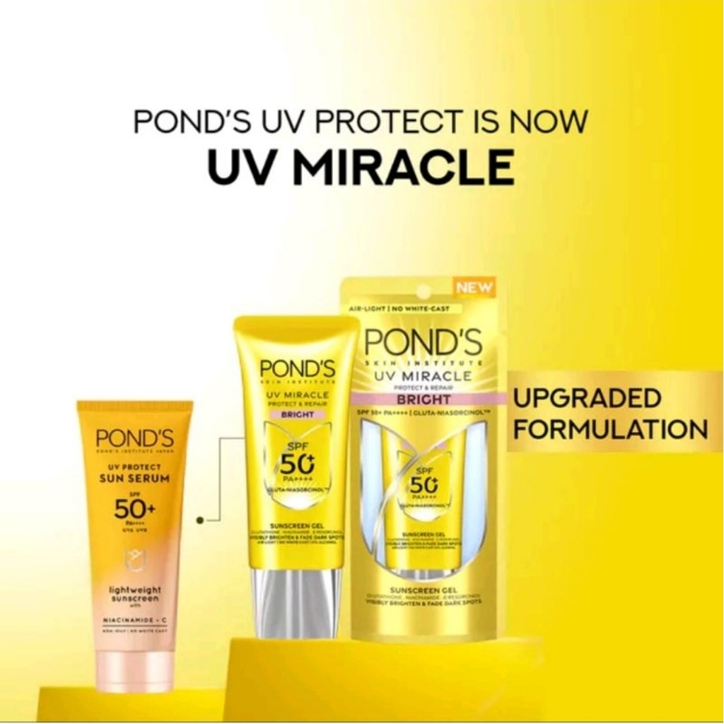 Ponds UV Protect Sun Serum SPF50+ PA++++ UVB UVB Lightweight Sunscreen ...