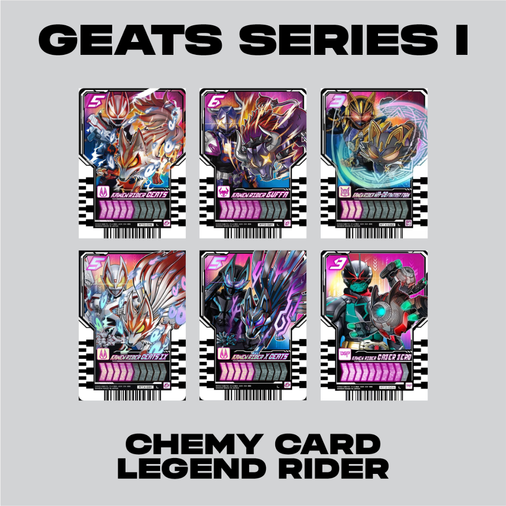 Recast CHEMY CARD LEGEND RIDER BUNDLING KAMEN RIDER GOTCHARD | Shopee ...
