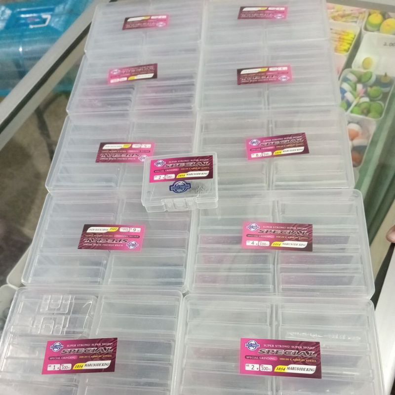 1 BOX OF SRELLA MARUSODE HOOKS contains 100 pcs | Shopee Singapore