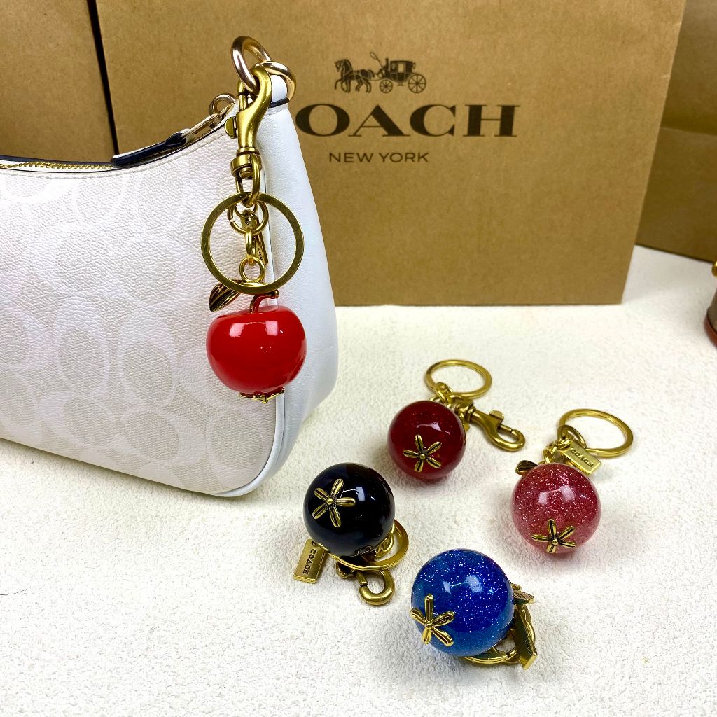 GANTUNGAN Coach Bag charm cherry Bag hanger Cute aesthetic Red E Bag ...