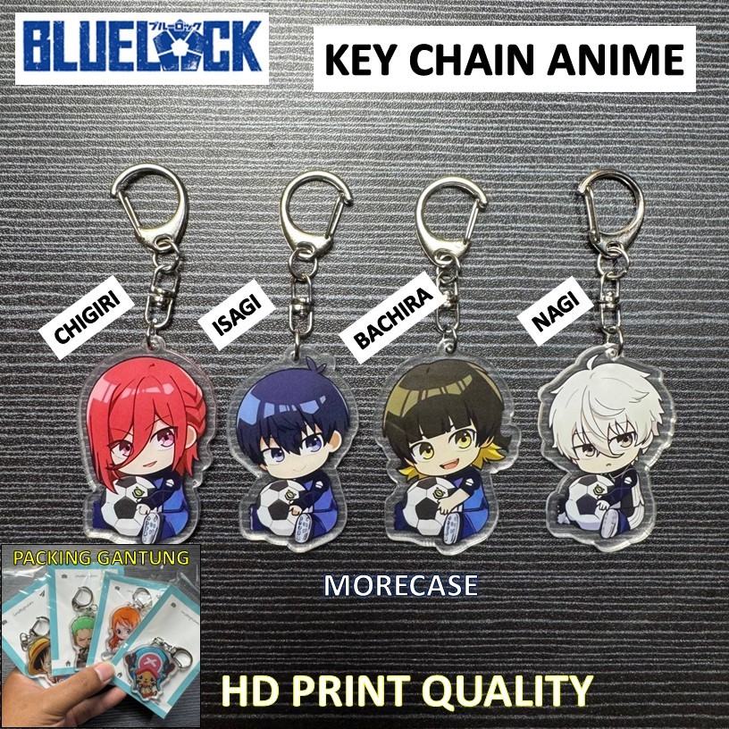 GANTUNGAN Key CHAIN ANIME BLUE LOCK ISAGI CHIGIRI BACHIRA NAGIH ACRYLIC ...