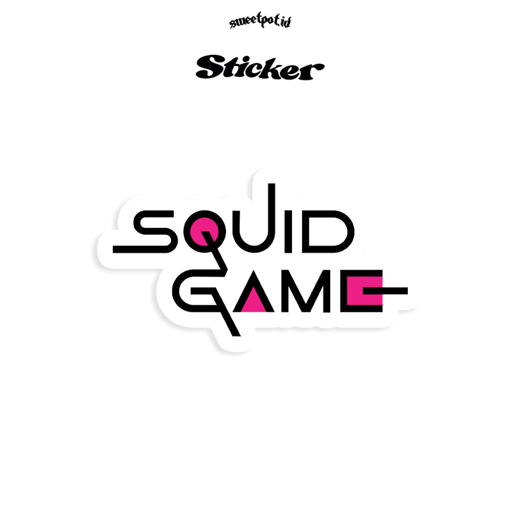 "SQUID GAME" STICKER / HELMET STICKER / LOCAL BRAND STICKER / AESTETHIC ...