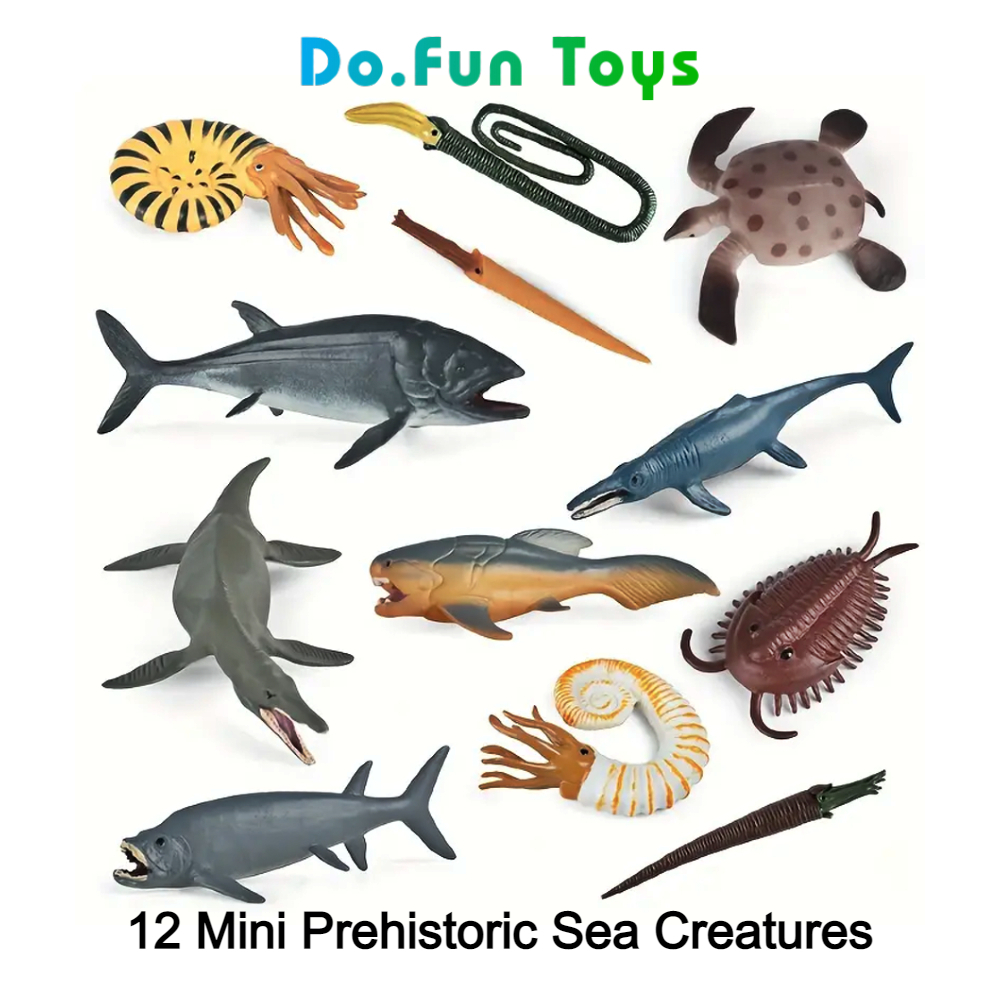 Miniature Prehistoric Sea Animals Toys / Mini Prehistoric Sea Creatures ...