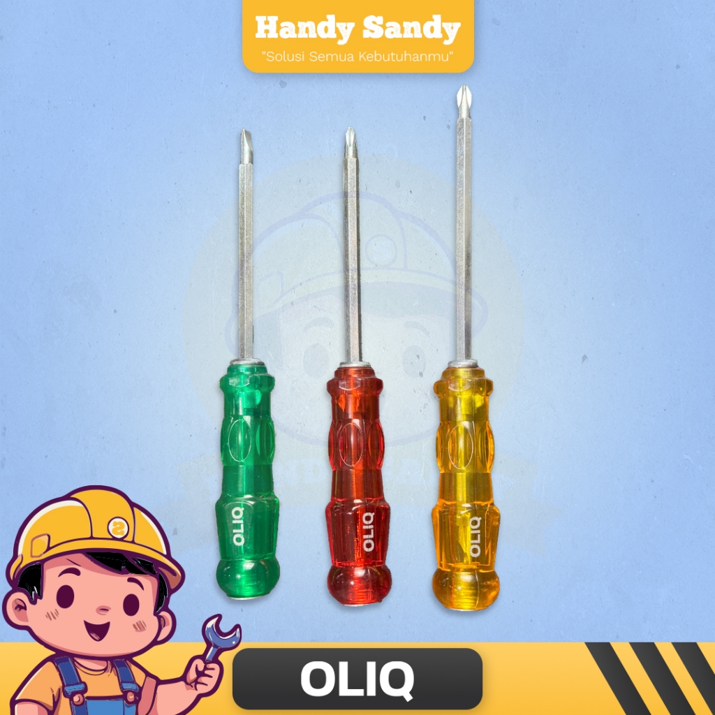 OLIQ Screwdriver GG KNOCK | 2-in-1 Reversible - 4" Inch | Shopee Singapore