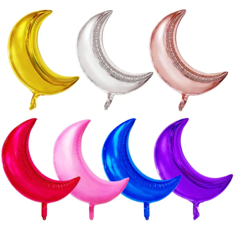 Crescent Moon Foil Balloons / Ramadhan Eid Mubarak Eid Mubarak Moon ...