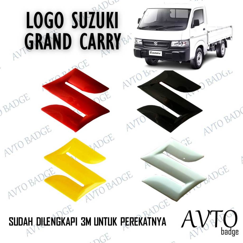 Suzuki Grand Carry Pickup Car Logo Emblem, Front and Rear - AVTO BADGE ...