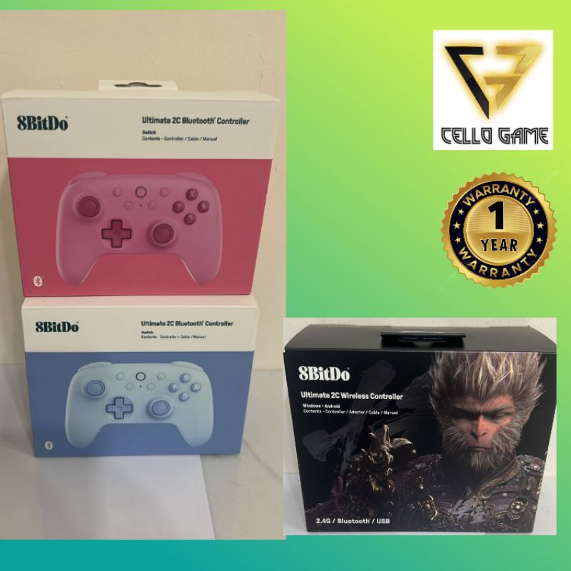 8bitdo Ultimate 2C WIRELESS Controller PC switch android 1 YEAR ...