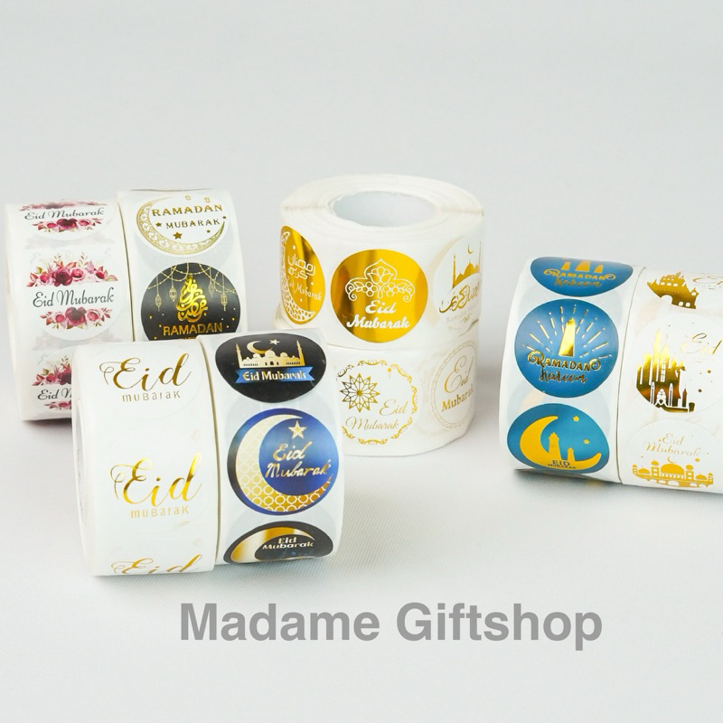 500pcs ROLL Eid Jar Label Sticker Eid Al-Fitr Jar Sticker 2.5cm ...