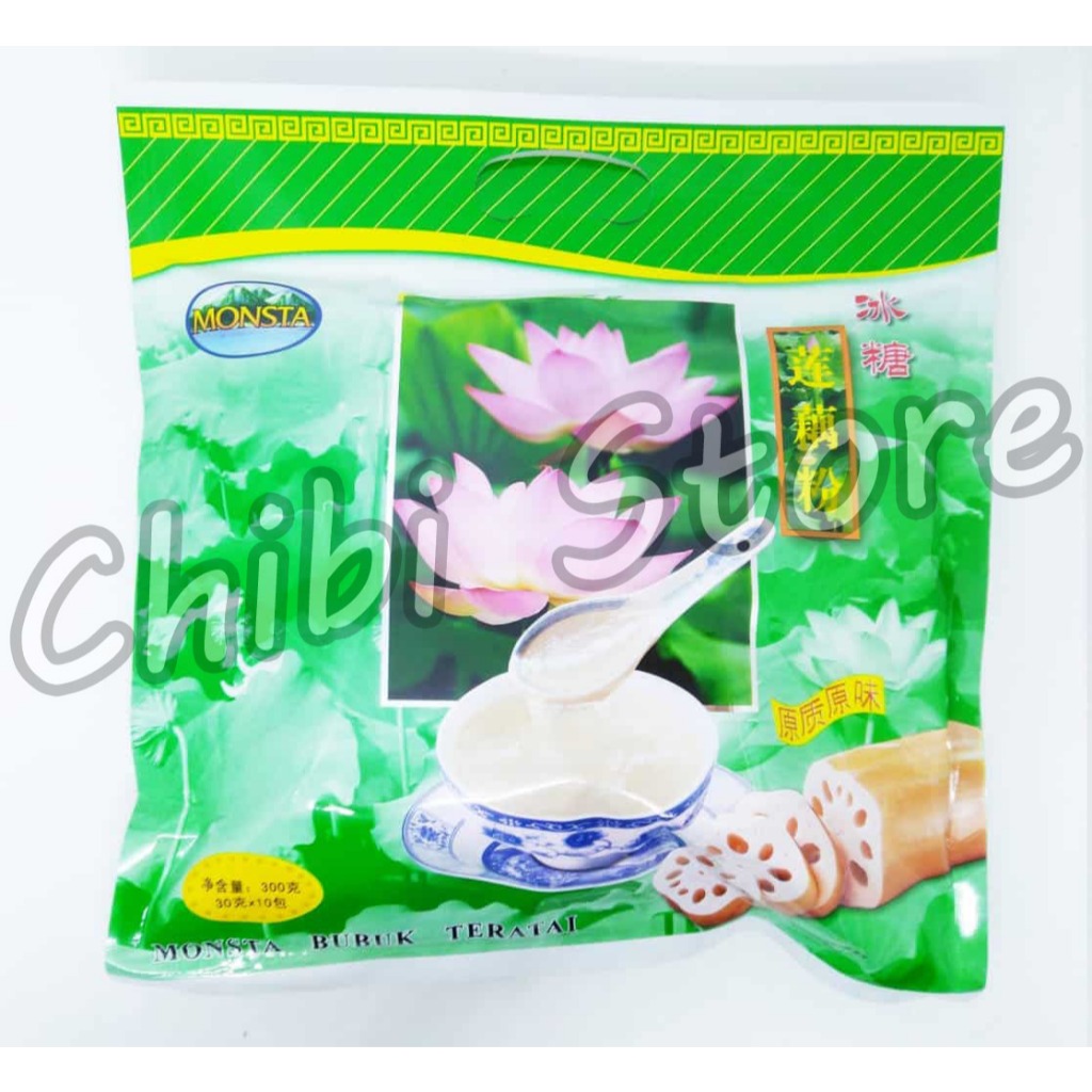 Halal Monsta Instant Lotus Root Starch Flour Powder Drink - Monsta ...