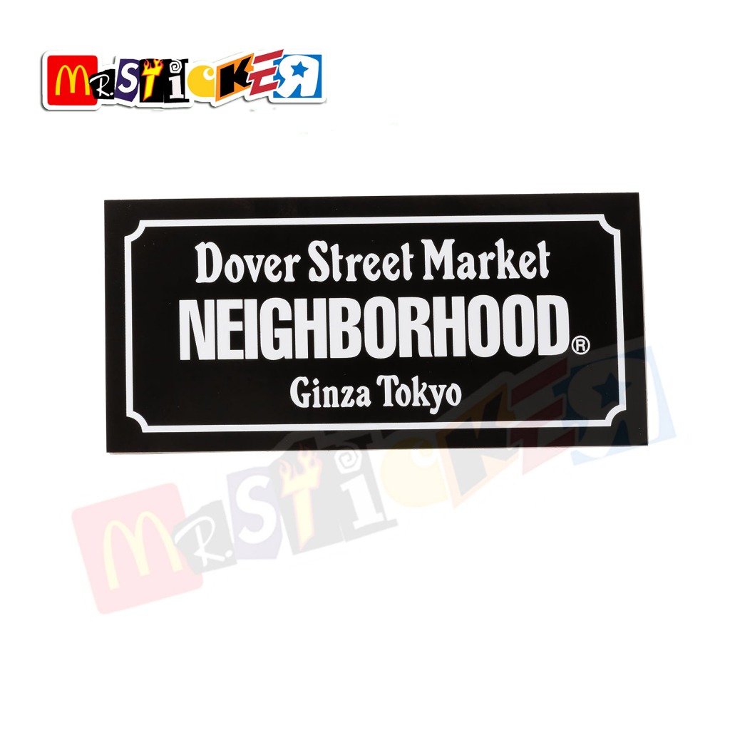 Dsm x Neighborhood Ginza Tokyo sticker dover street market NBHD logo ...