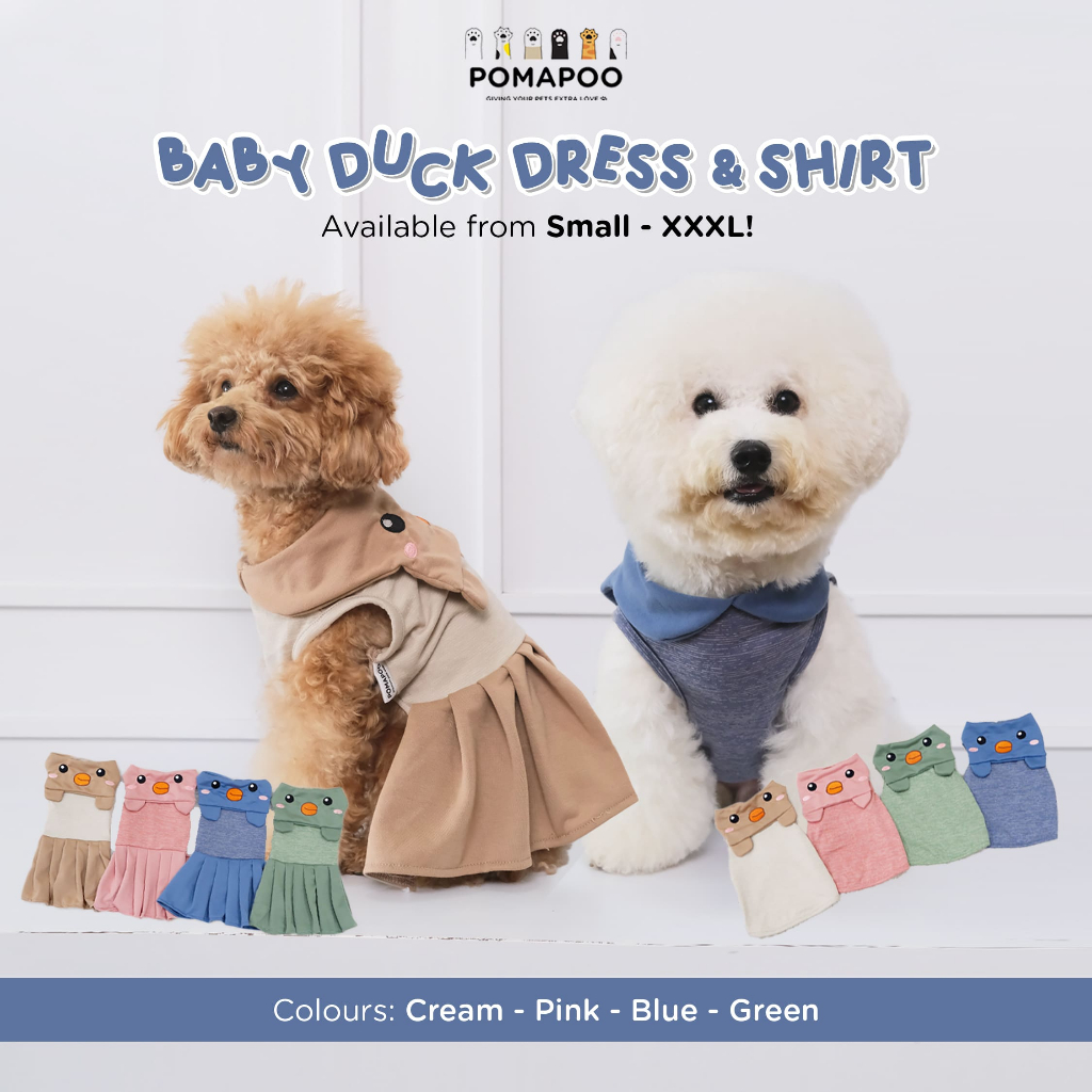 Pomapoo - Cat Clothes and Dog Clothes Baby Duck Shirt & Dress | Shopee ...