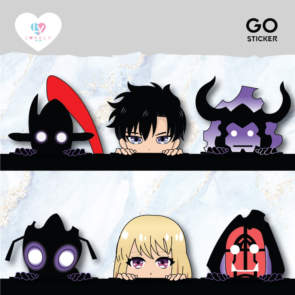 Solo Leveling Car Cutting Sticker for Car, Laptop, Suitcase, PC ...