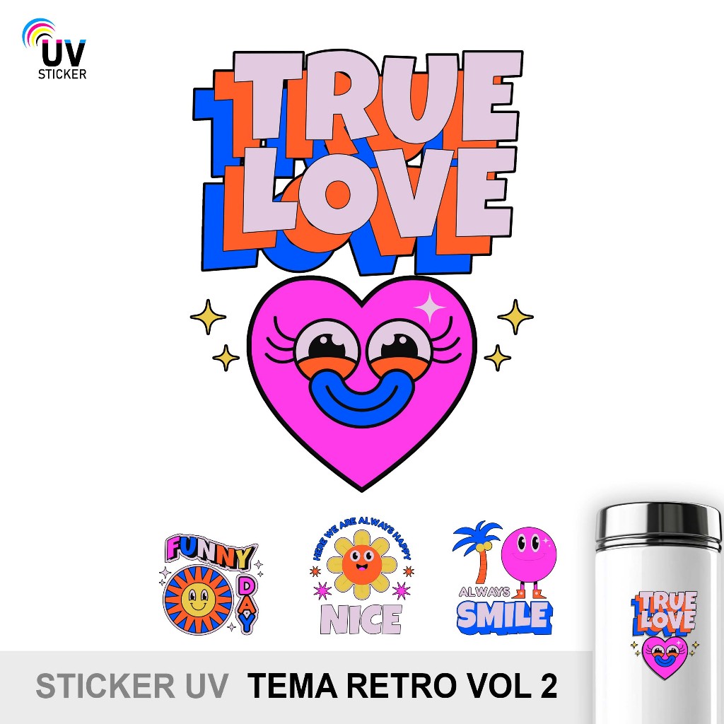 UV STICKERS - RETRO THEME VOL 2 | UV STICKER, MOTORCYCLE STICKER, CAR ...