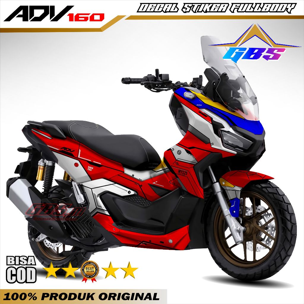 Honda ADV 160 Decal - Full Block ADV 160 Sticker - ADV 160 Full Body ...