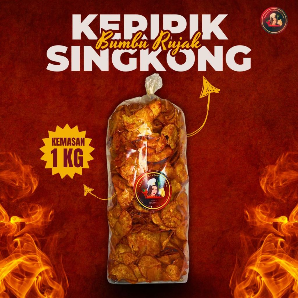 SULTAN BANDUNG RUJAK BUMBU CASSAVA CHIPS - 1KG | Shopee Singapore