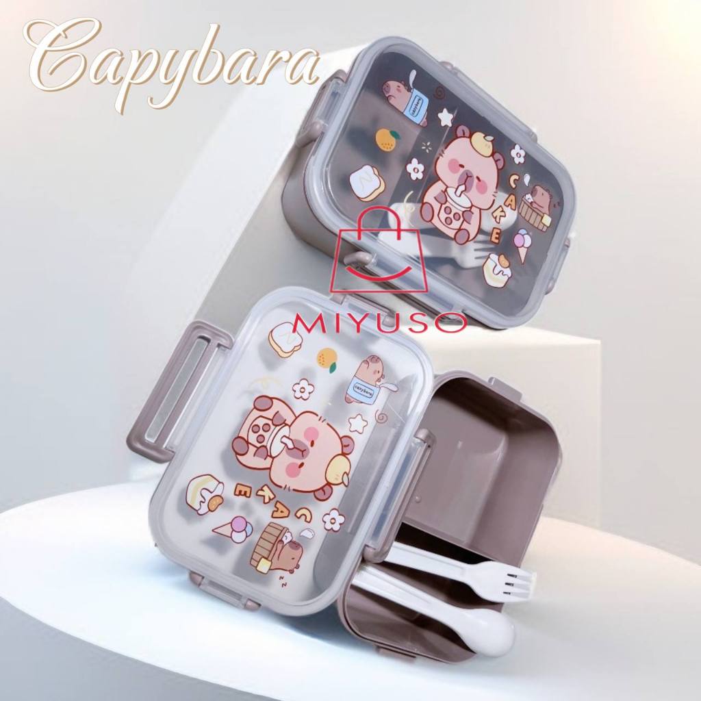 Labubu Capybara Lunch box / Labubu Capybara Lunch box | Shopee Singapore