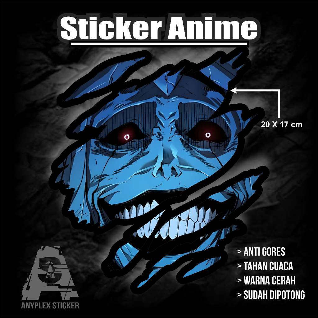 ANYPLEX UNIVERSAL ANIME SOLO LEVELING STICKERS FOR MOTORCYCLES CAR PC ...