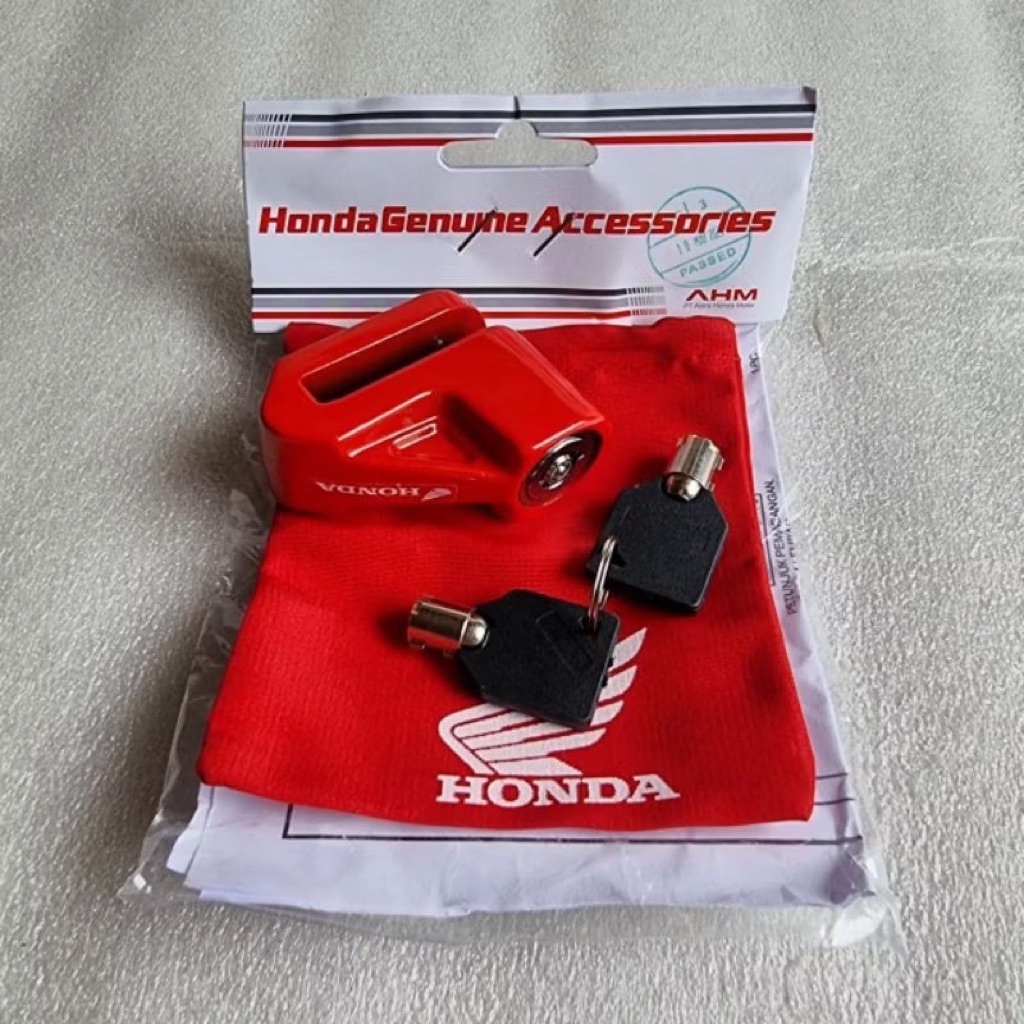 Original Honda anti-Theft Disclock Motorcycle Disc Padlock (AHM ...