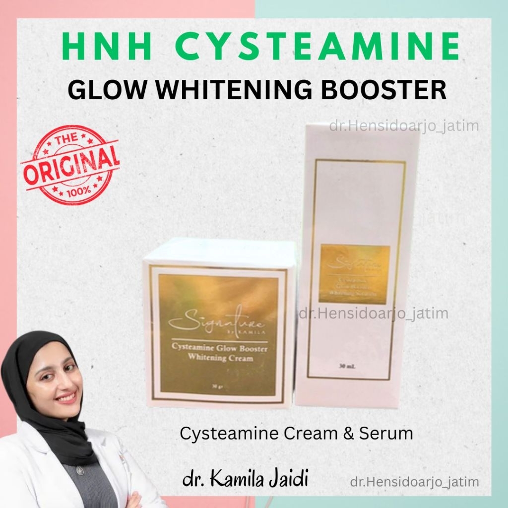 HNH Cysteamine Glow Booster Whitening Cream and Serum | Salmon DNA ...