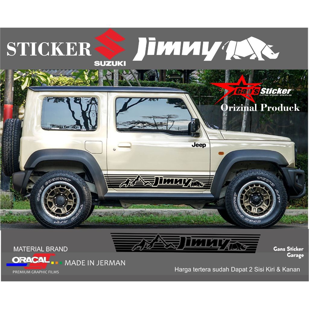 Jeep Jimny Rubicon car stickers etc. universal stickers for Jimny ...
