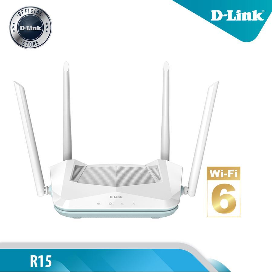 D-Link R15 , Wi-Fi 6 AX1500 Dual-band 2x2 Smart Router Eagle Pro AI ...