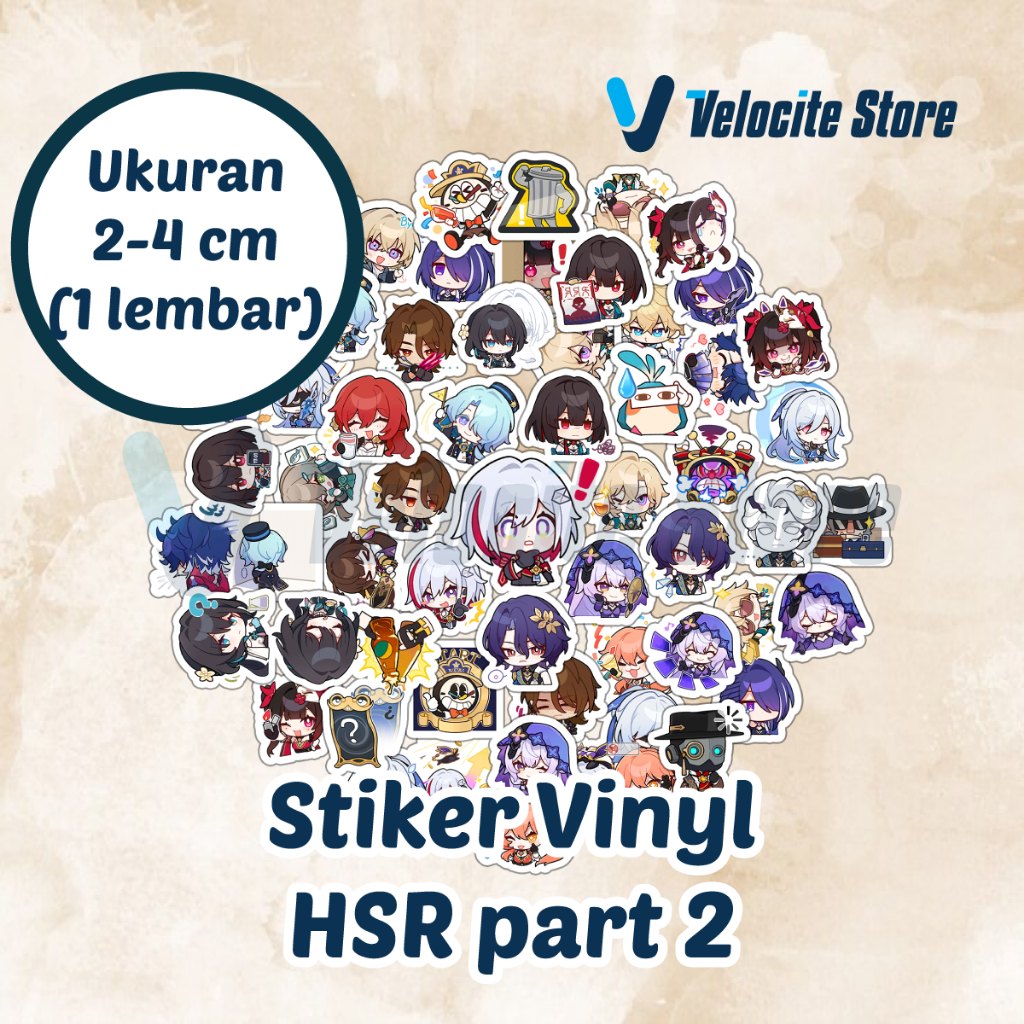 Honkai Star Rail HSR Vinyl Sticker Part 2 Size 2-4 cm (1 sheet ...