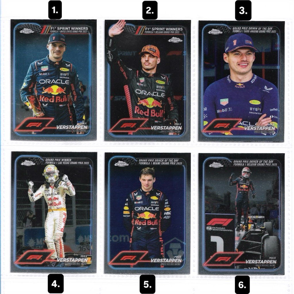 F1 Topps Chrome Card - Max Verstappen (Red Bull Racing) | Shopee Singapore