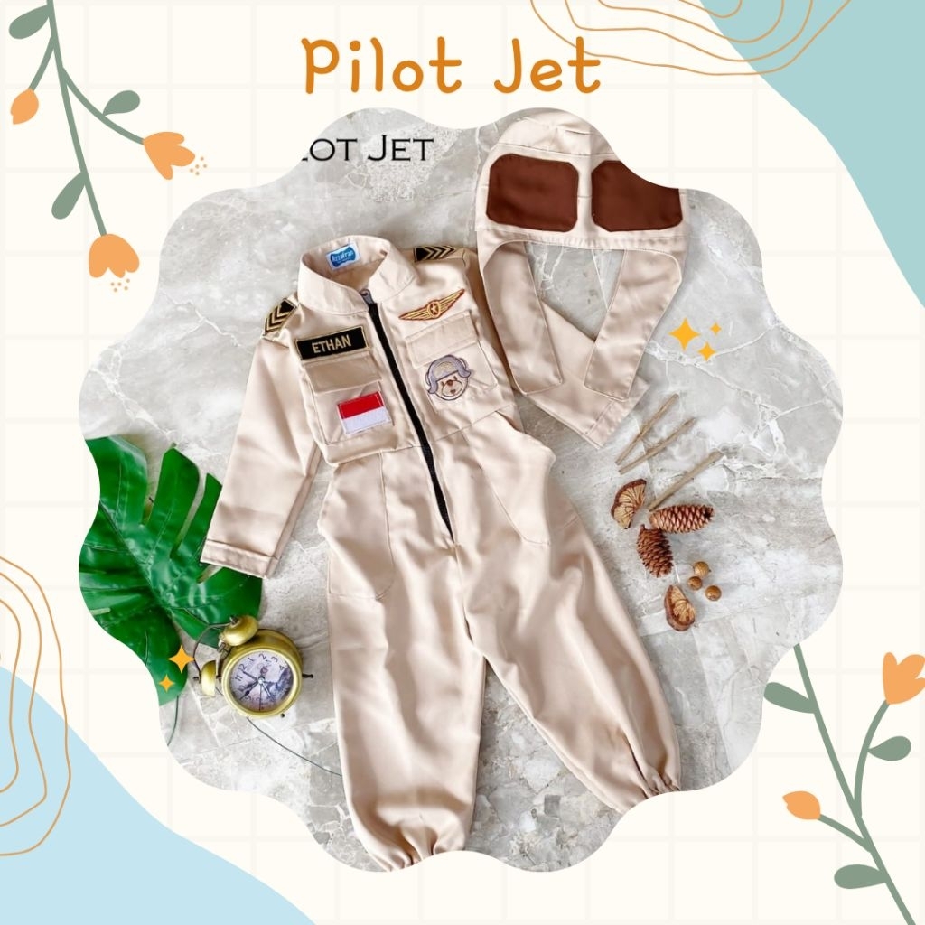 JET PILOT COSTUME/PULL PILOT COSTUME/TRENDY COSTUME/BIRTHDAY COSTUME ...