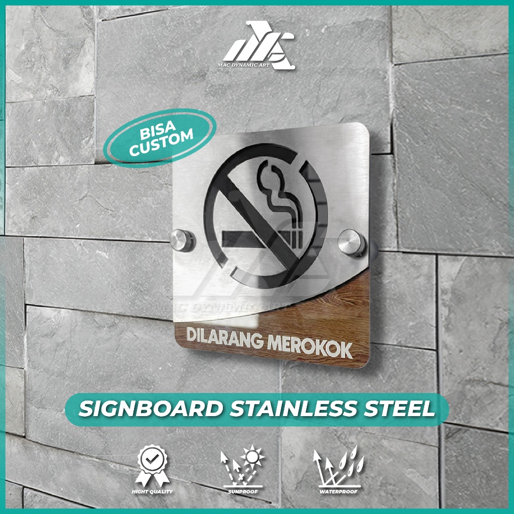 Stainless STEEL SIGN BOARD COMBINATION OF ACRYLIC - COMPLETE STAINLESS ...