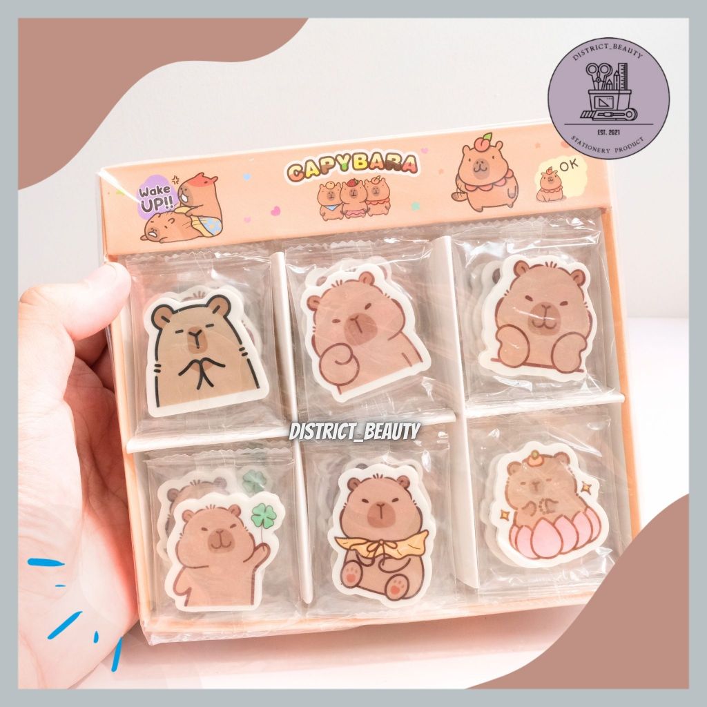 Unit CAPYBARA ERASER CAPYBARA ERASER FUNNY CHARACTER ERASER PENCIL ...