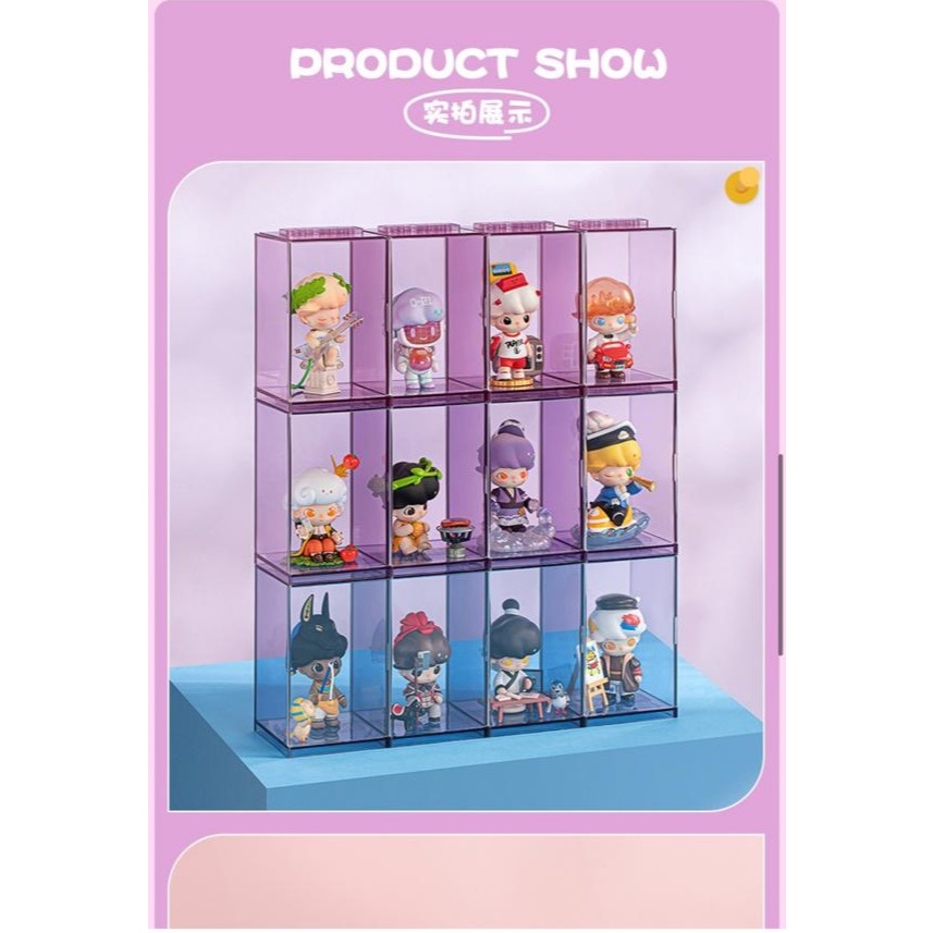 Pop Mart Action Figure Display Box Popmart Acrylic Display Box Acrylic ...
